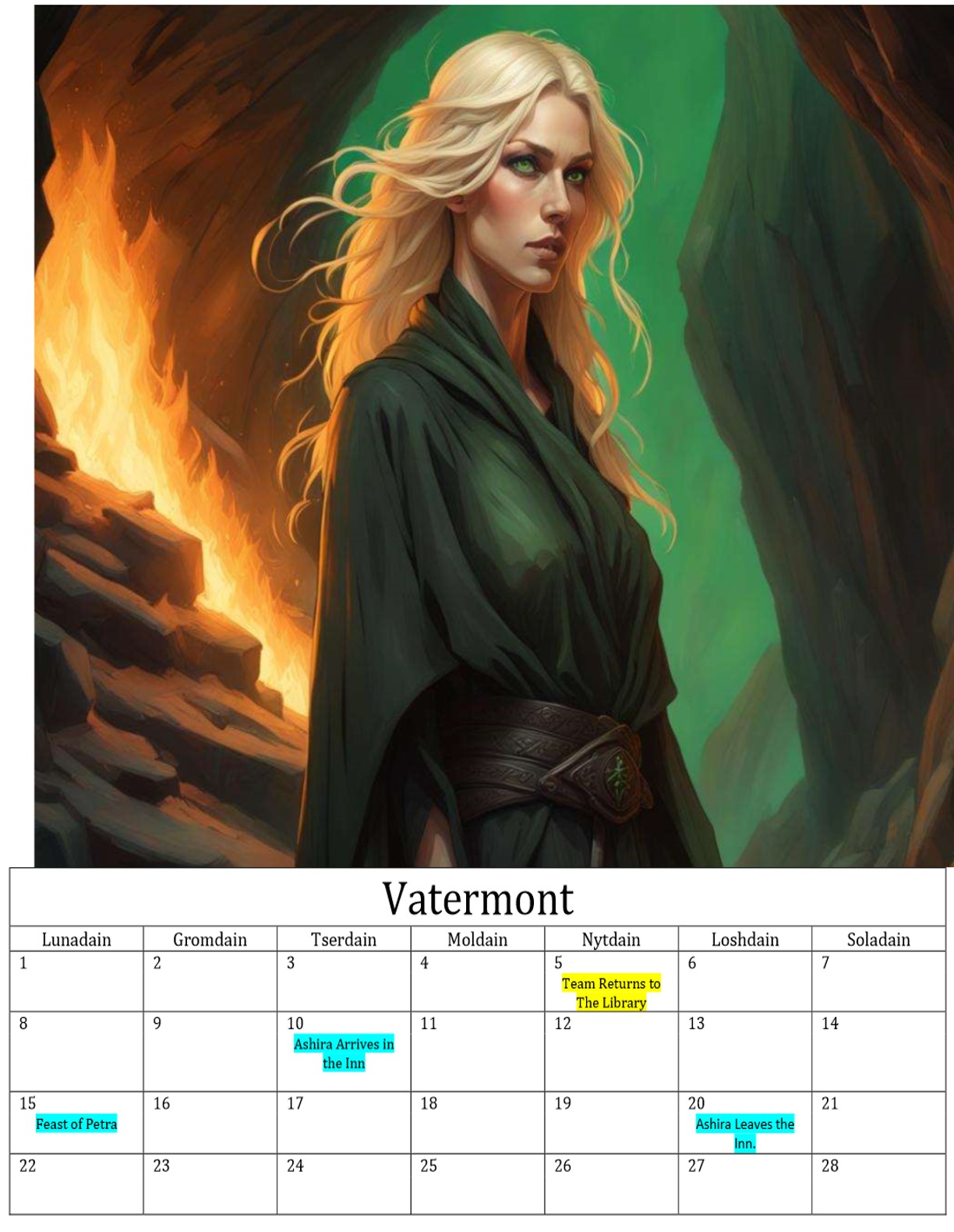 Vatermont, 1001 (?) – Ashira & The Book – Baldwin Games